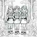 65 GIRL SCOUT Coloring Pages. Girl Scout Activity. Coloring Page Bundle ...