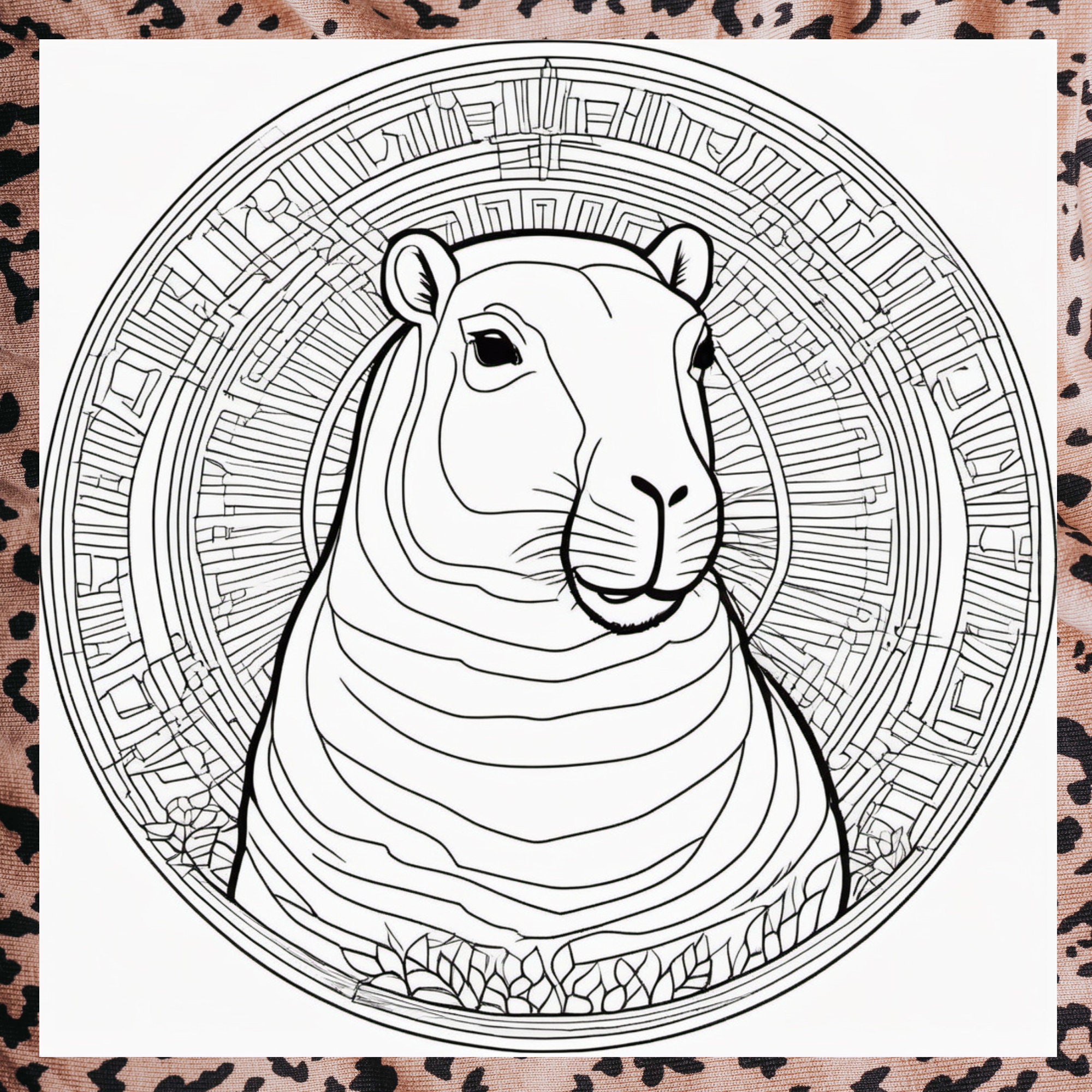 100 Animal Coloring Pages. WILD Animals Coloring Book, PDF Coloring ...