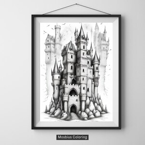 33 UNIQUE Castles Coloring Pages DIGITAL Printable PDF Colouring Book ...