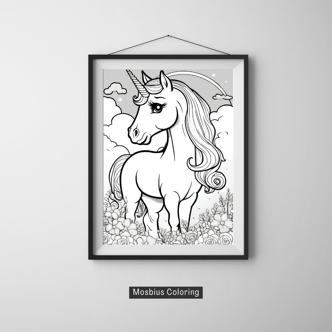 17 Unicorn Coloring Pages. Fantasy Colouring Sheet, Baby Unicorn ...