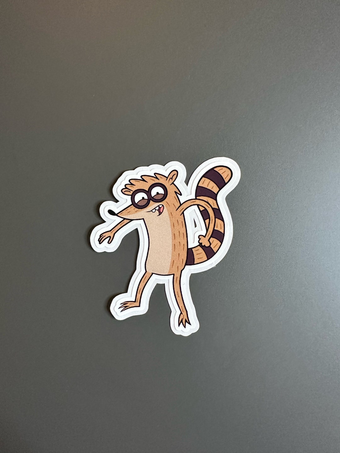 Regular Show Raccoon (1) - Vinyl Sticker - Etsy