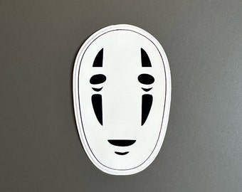 No Face Sticker | No Face Spirited Away | Studio Ghibli Sticker | No ...