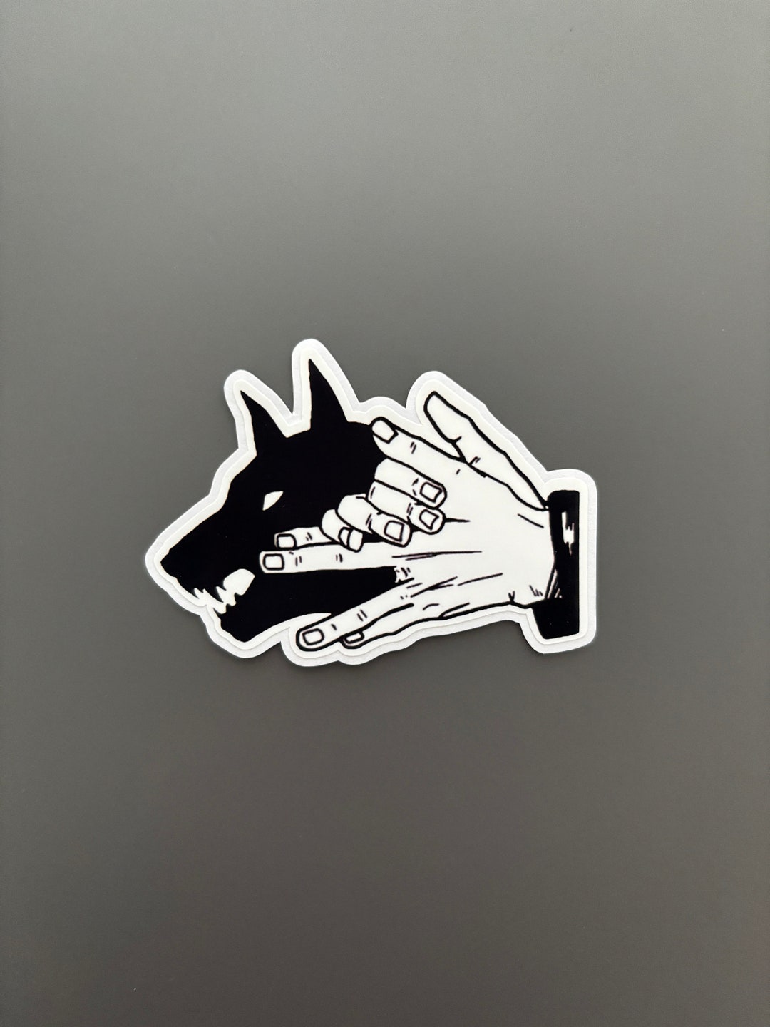 Demon Dog - Vinyl Sticker - Etsy
