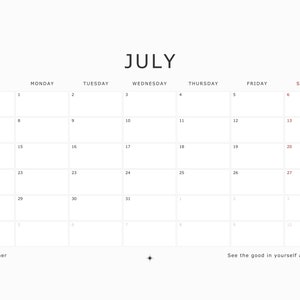 2024 Calendar, Minimalistic Calendar, Printable Calendar 2024, Instant ...