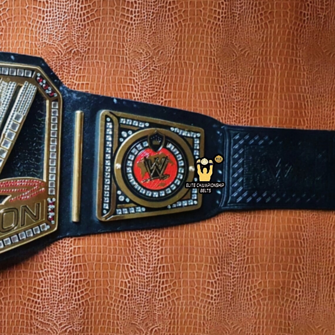 New Men's World Heavyweight Scratch Logo Black Handmade Hand Tooled ...