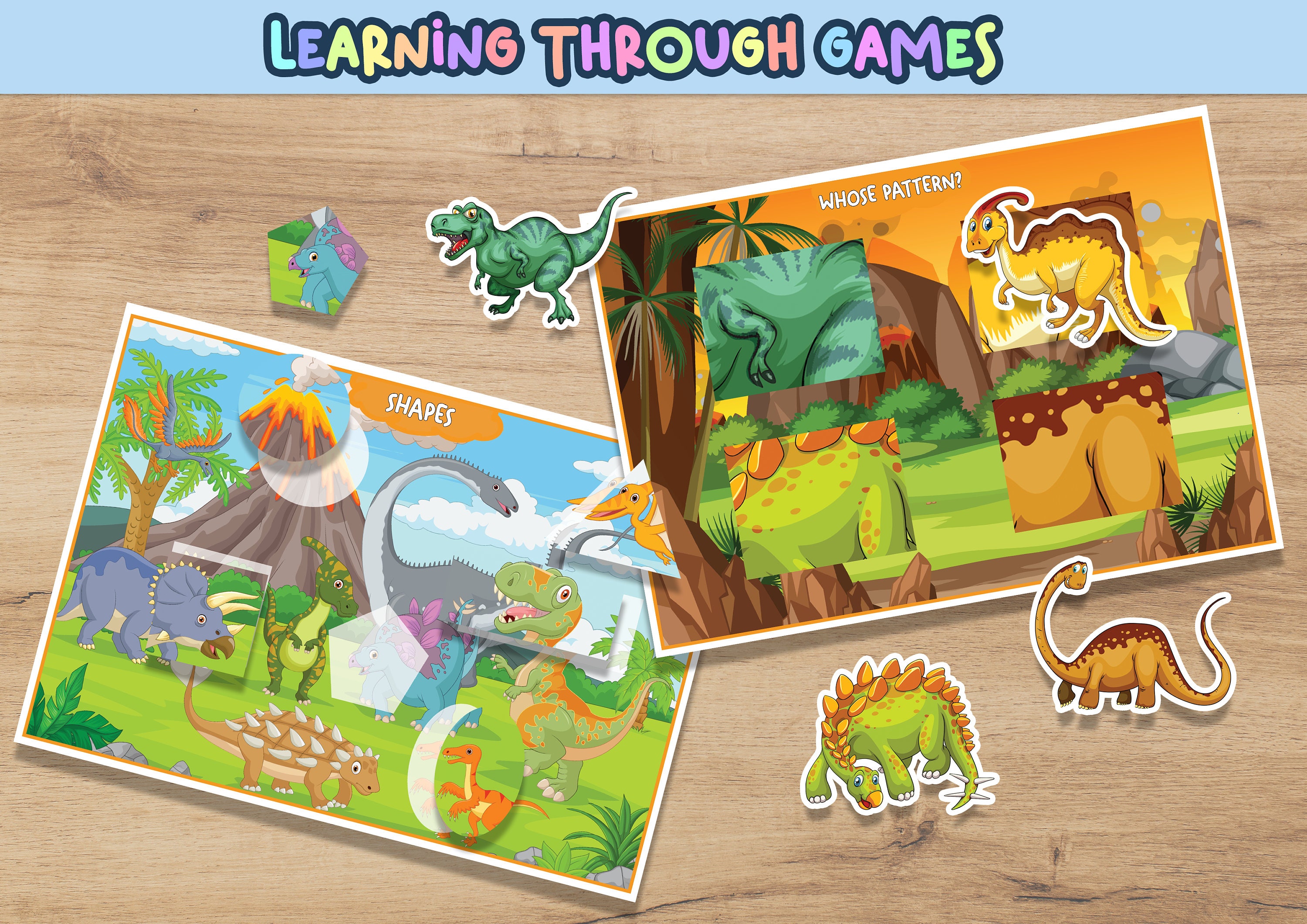 Dinosaur Printable Busy Book for Toddlers - Etsy