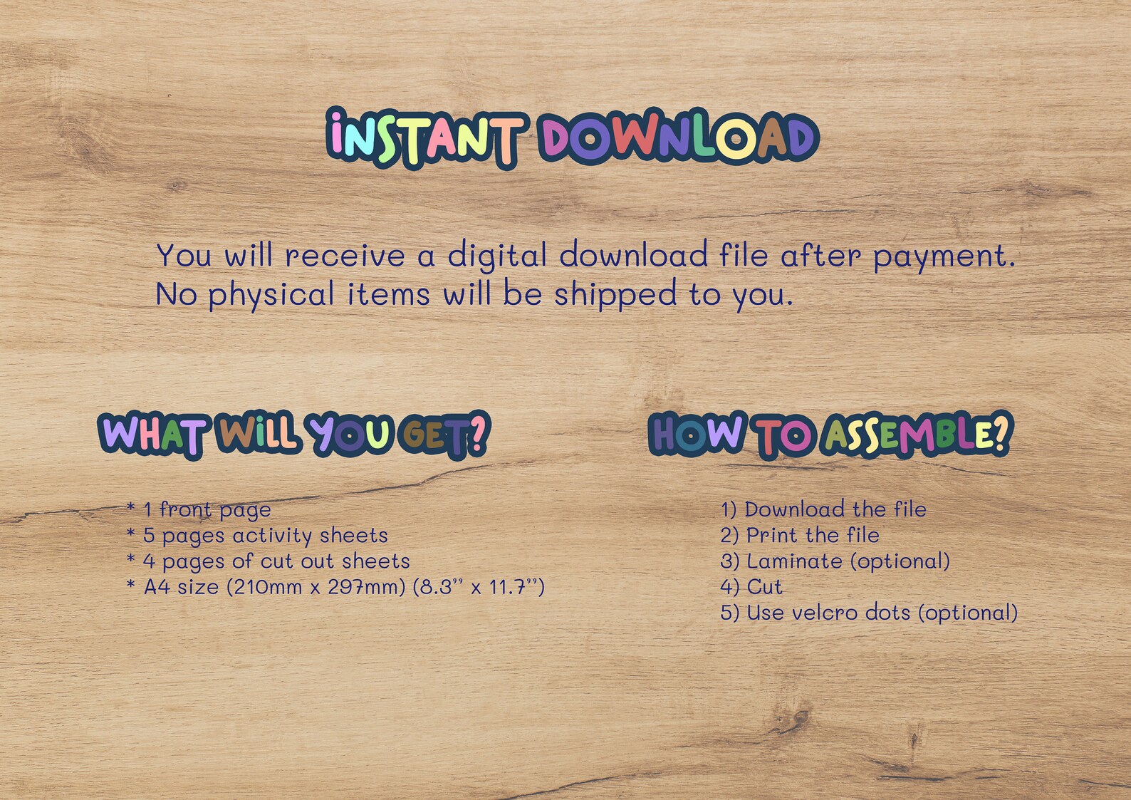 Animals Shadow Matching Busy Book, Printable Velcro Game - Etsy