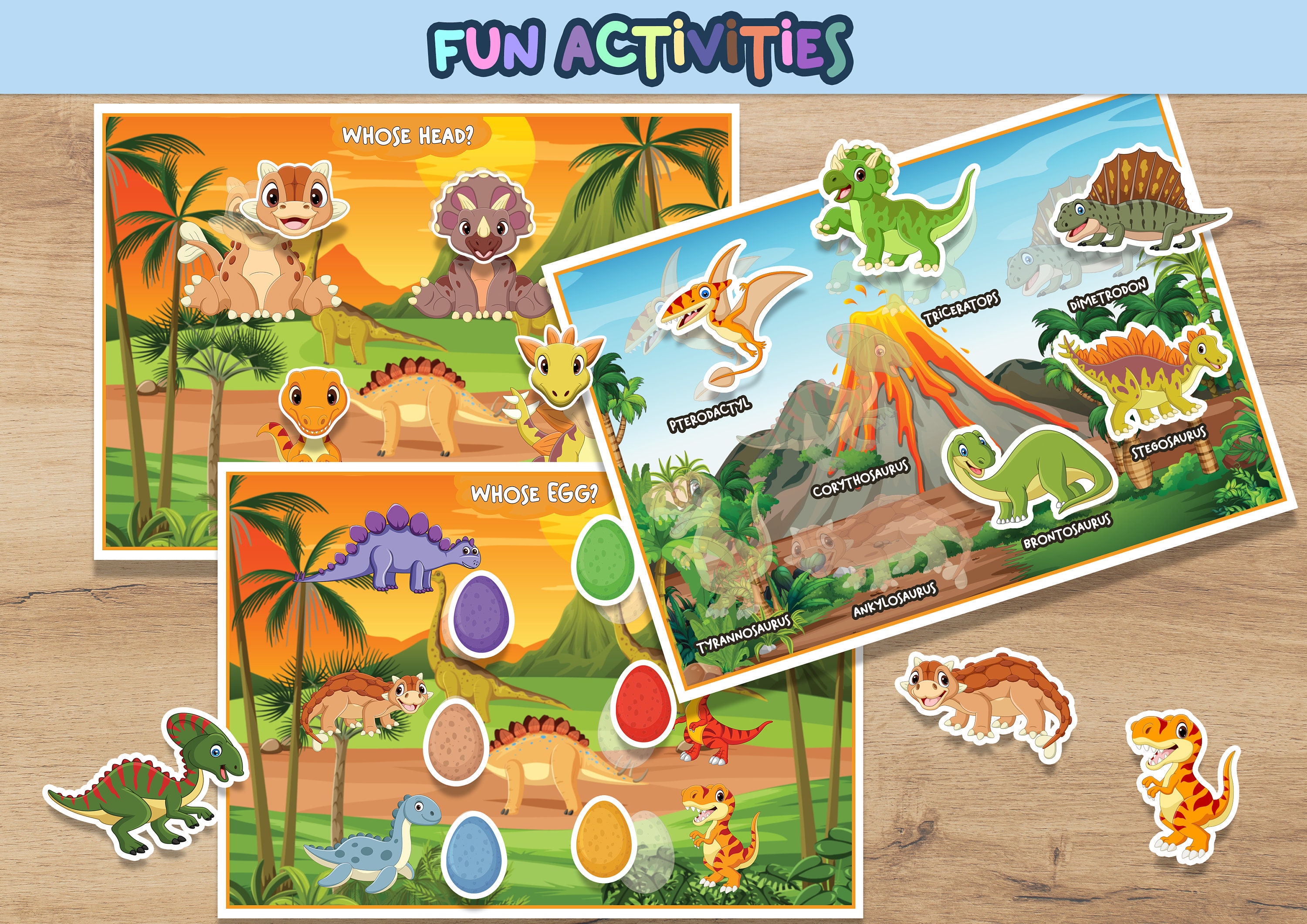 Dinosaur Printable Busy Book for Toddlers - Etsy