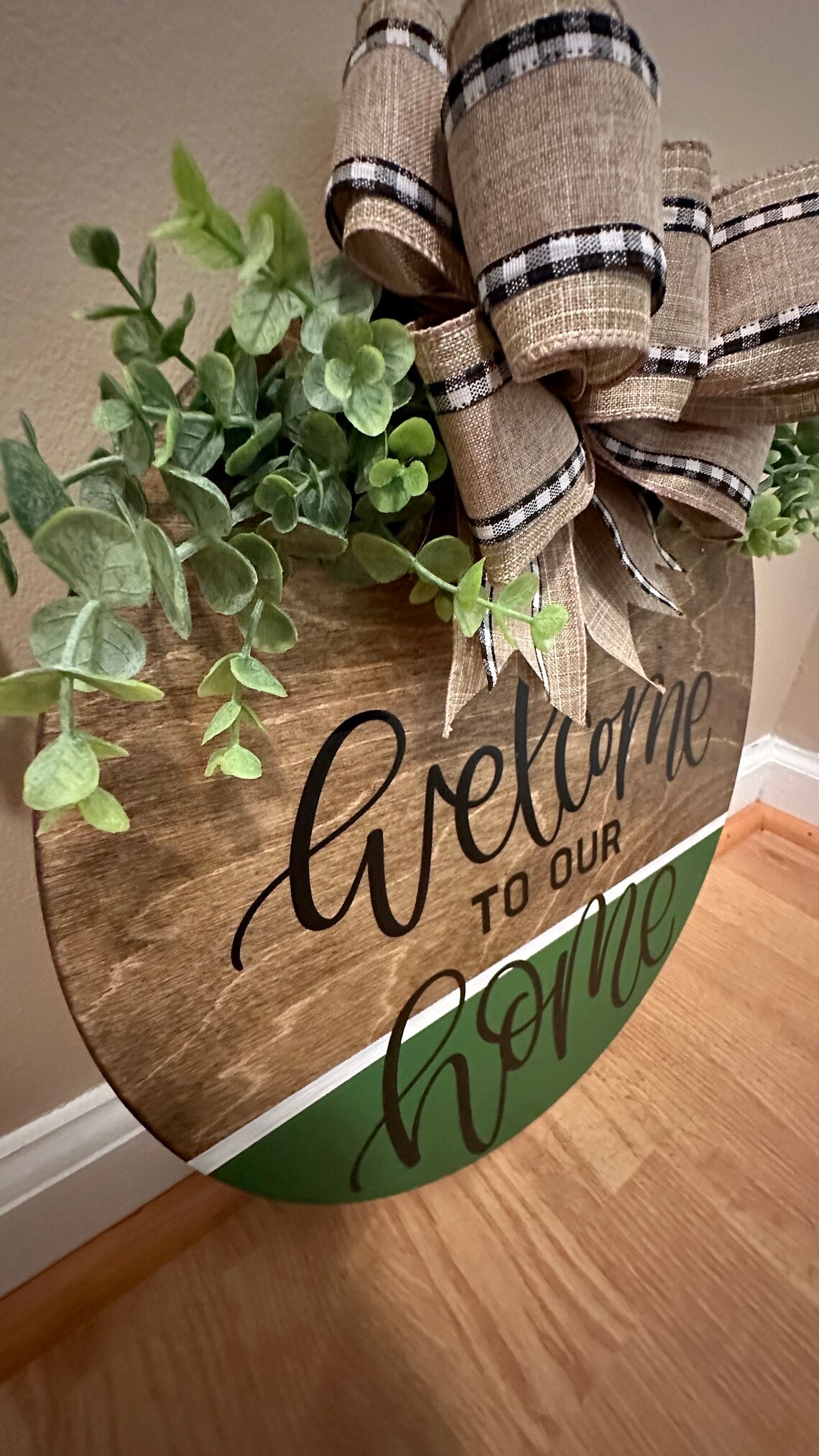 Front Door Decor Door Hanger Welcome Door Decor Wreath Welcome Year ...