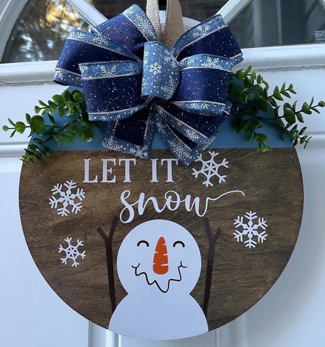 Front Door Decor | Door Hanger | Welcome | Door Decor | Wreath | Merry ...