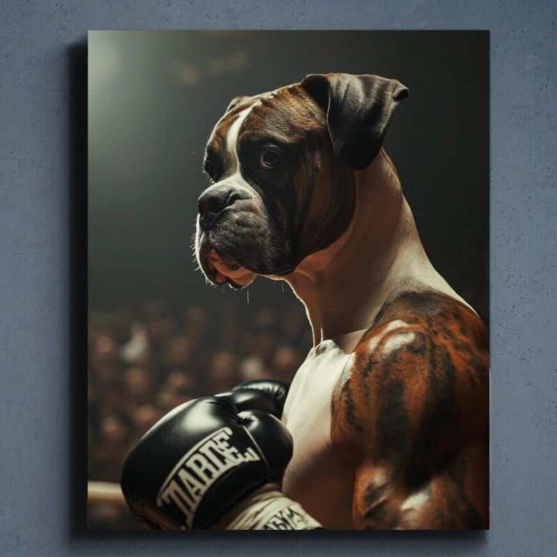 Boxer Portrait - Etsy