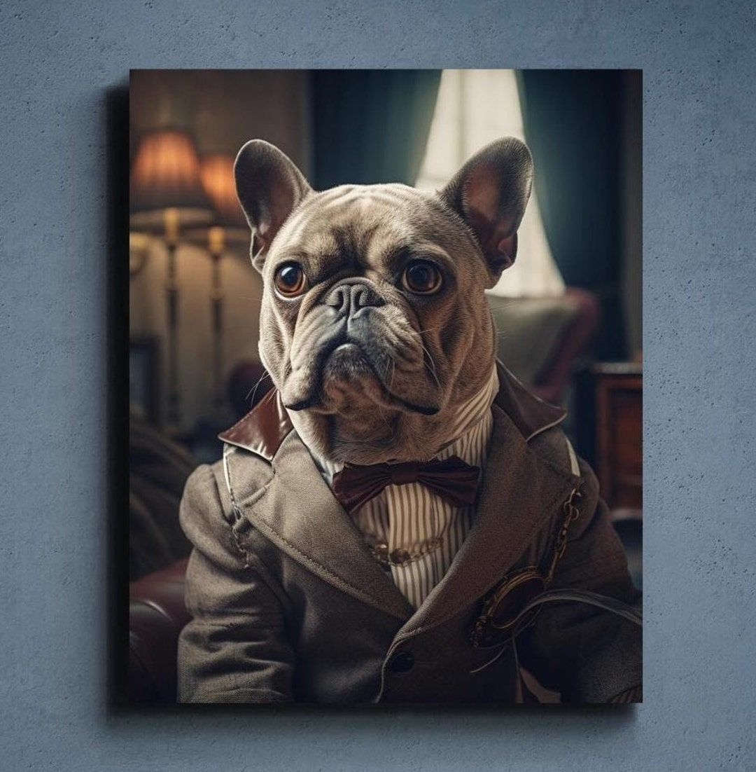 Regal Gentleman Dog Portrait, Customized Labrador Art, Royal Pet ...