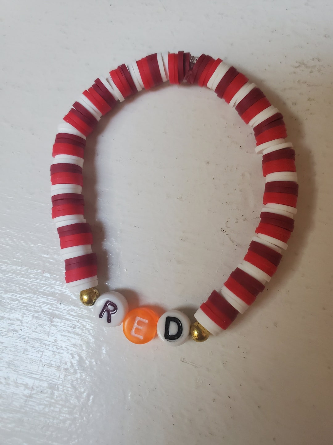 Red Clay Bead Eras Tour Friendship Bracelet - Etsy