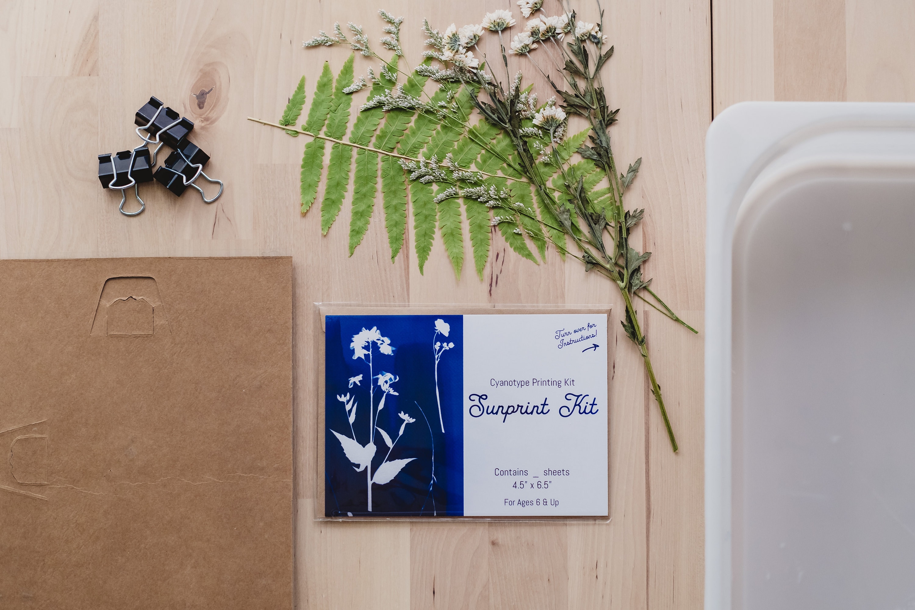 Sunprint Kit Cyanotype Printing DIY Blueprints - Etsy
