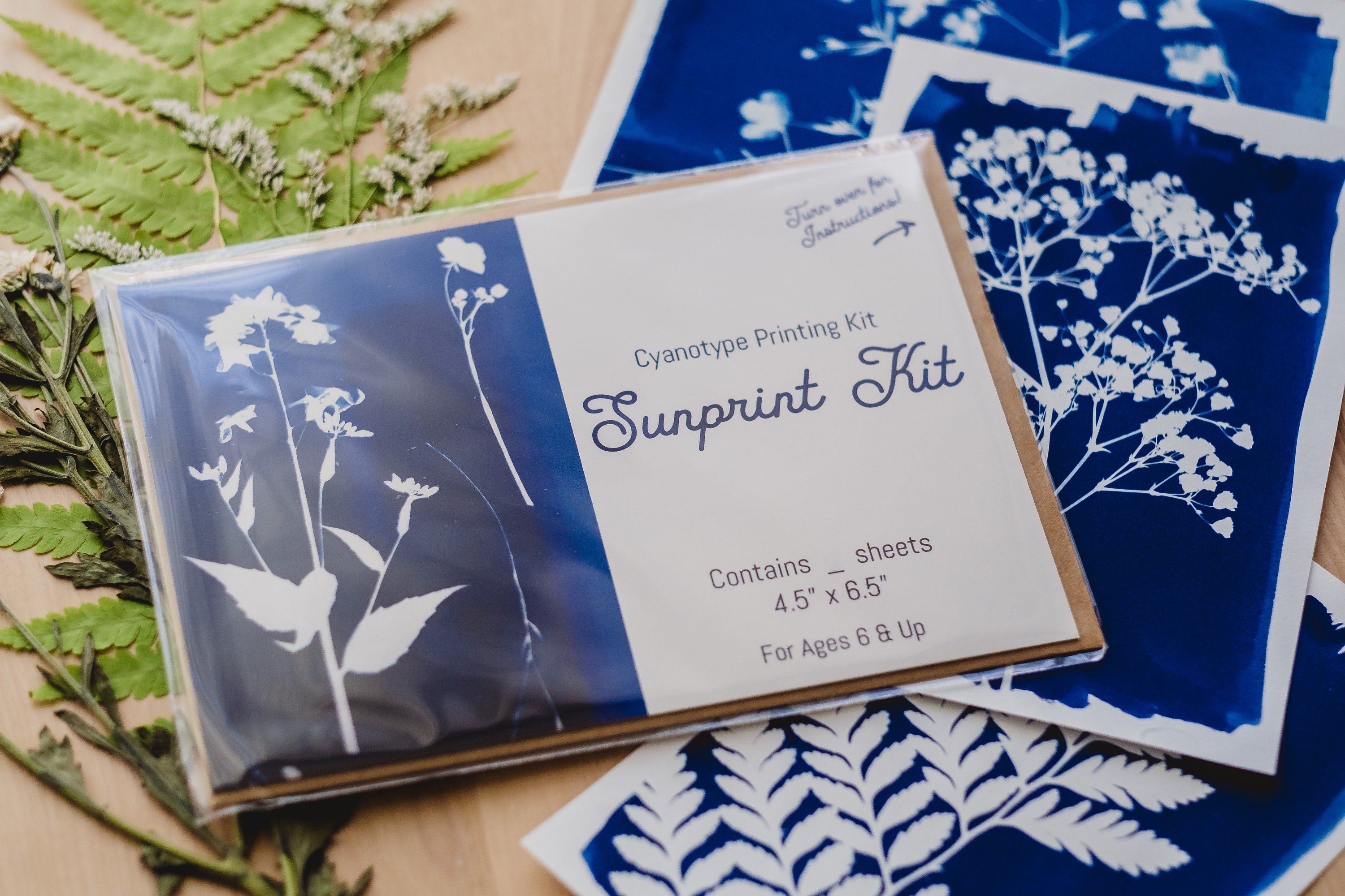Sunprint Kit Cyanotype Printing DIY Blueprints - Etsy
