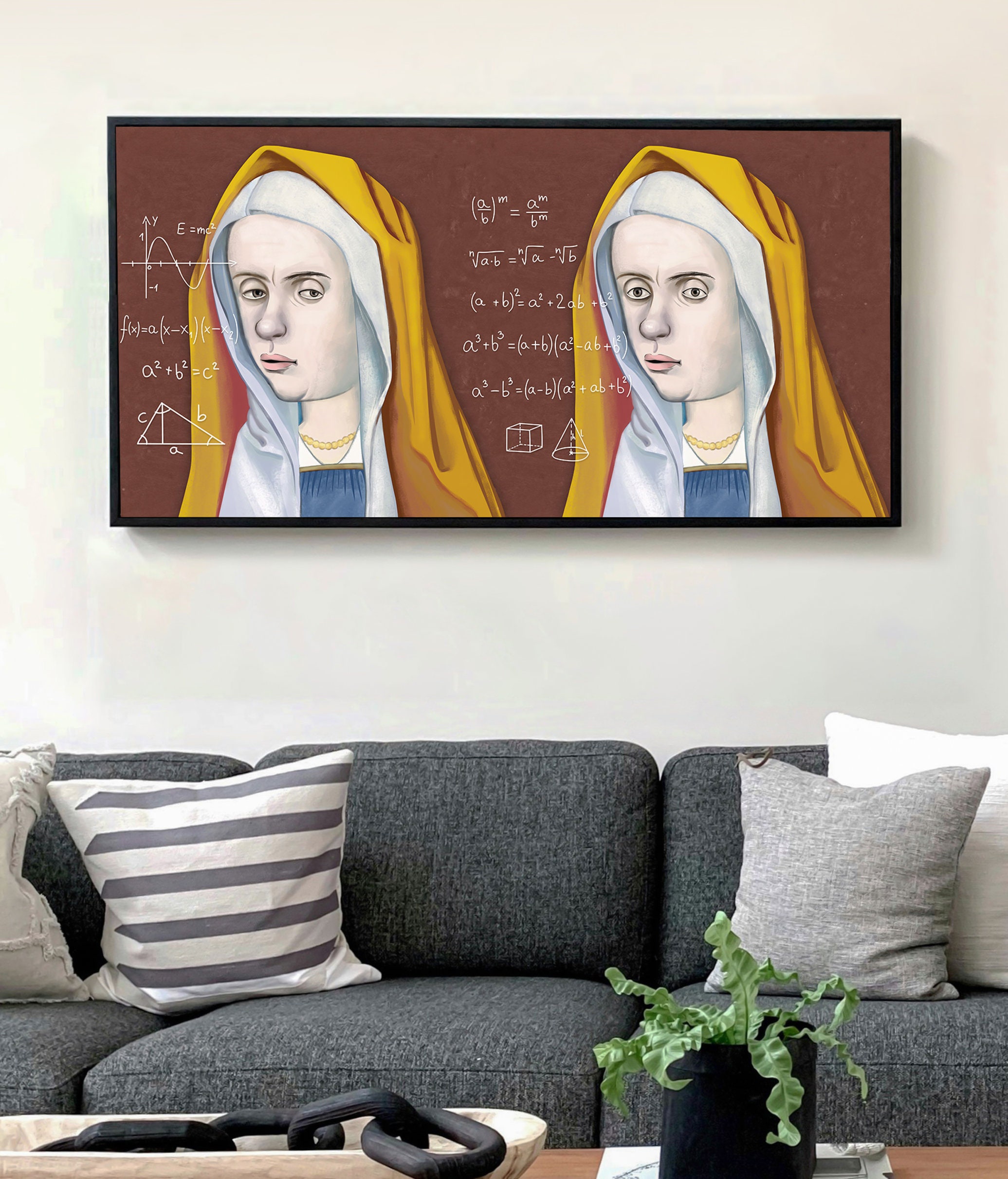 Math Lady Meme Medieval Style Art Print - Etsy