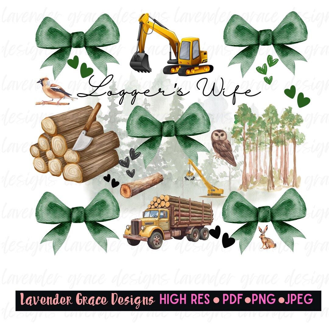 Logger's Wife Cursive Coquette Style Compilation Digital Download Png ...