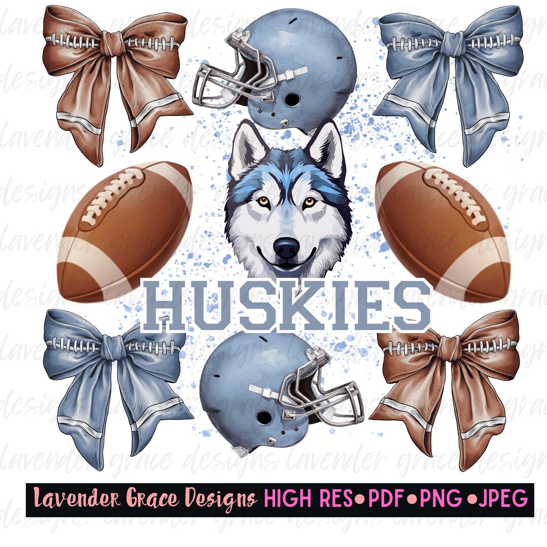 Coquette Huskies Team Spirit Lets Go Huskies Digital Download Png Jpeg ...