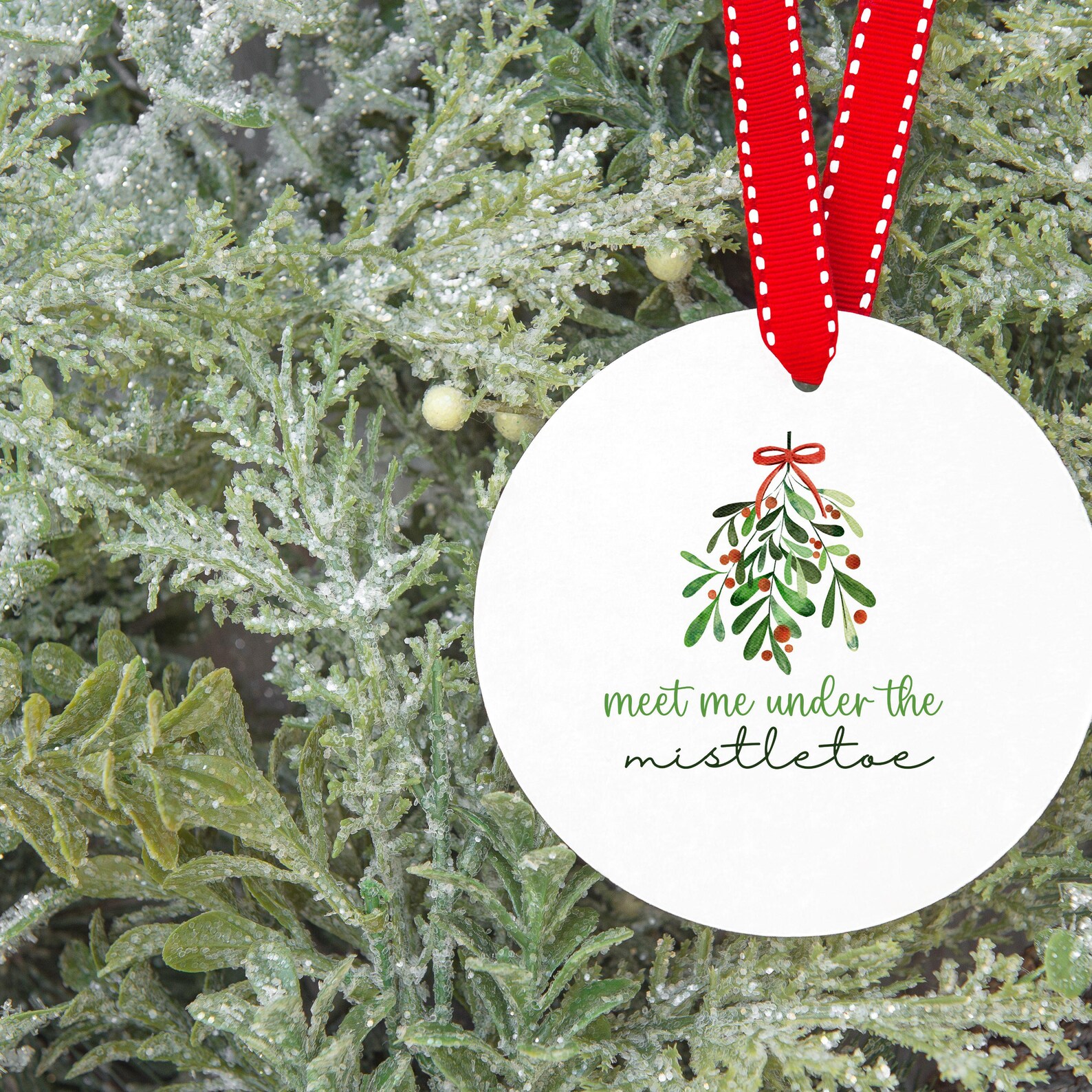Meet Me Under the Mistletoe Digital Download Png Jpeg Pdf Kiss Me at ...