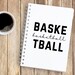 Basketball Wording W/ Cursive Basketball in the Middle Digital Download ...