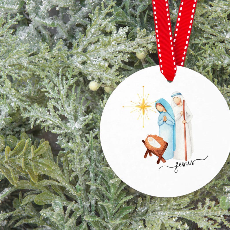 Baby Jesus in a Manger Digital Download Png Jpeg Pdf Christ in ...