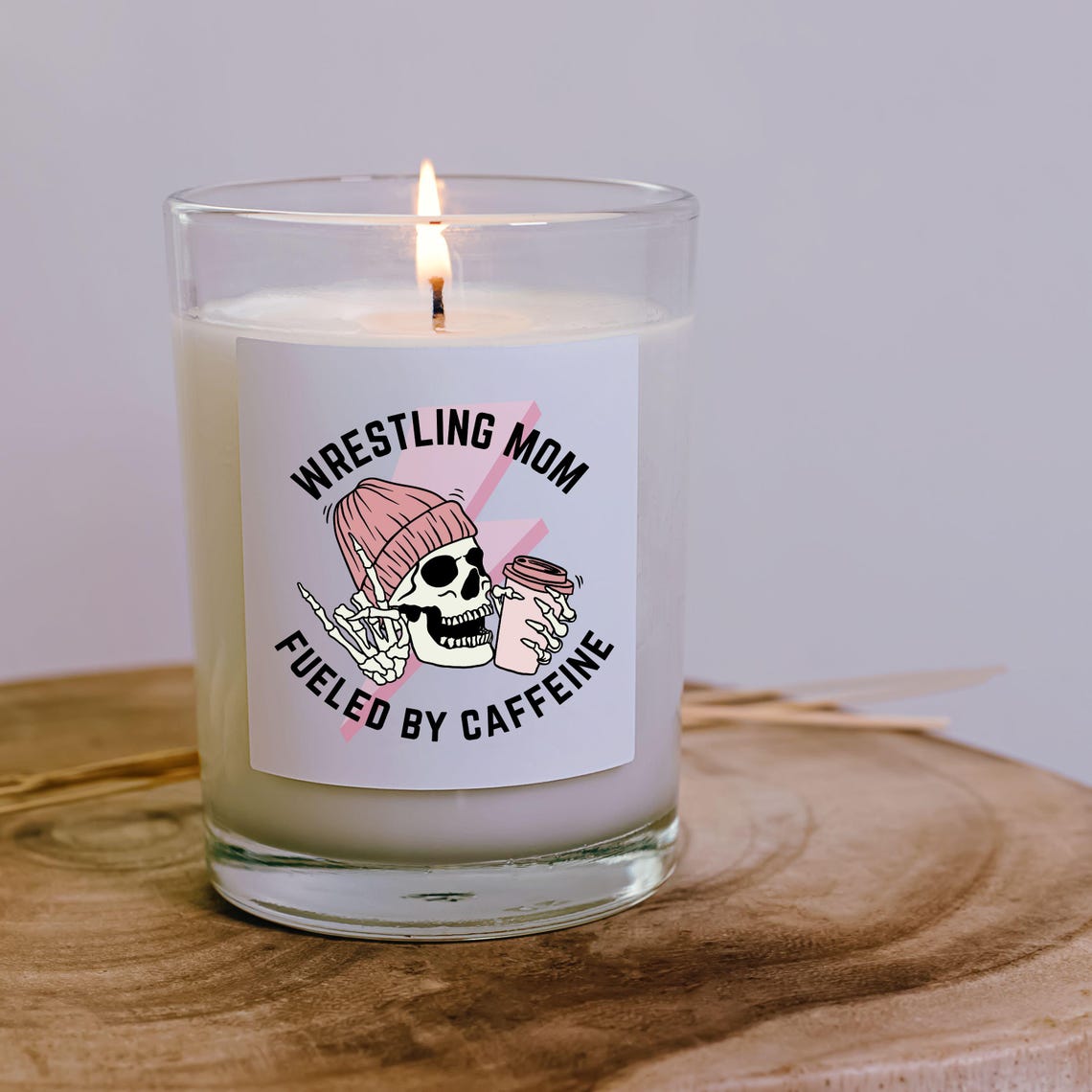 Wrestling Mom Fueled by Caffeine Skull Digital Download Png Jpeg Pdf ...