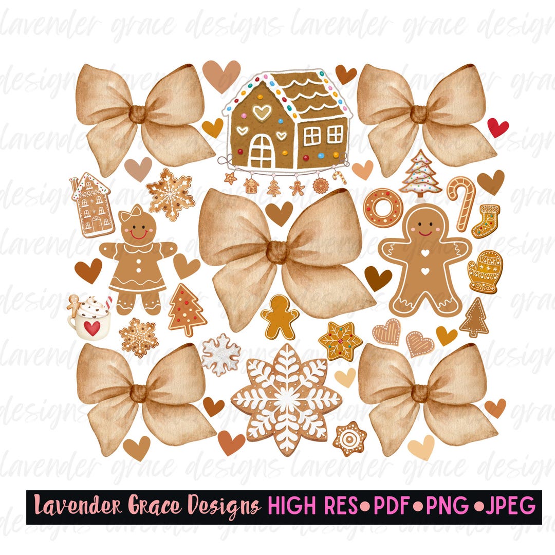 Gingerbread Coquette Compilation Digital Download Png Jpeg Pdf ...