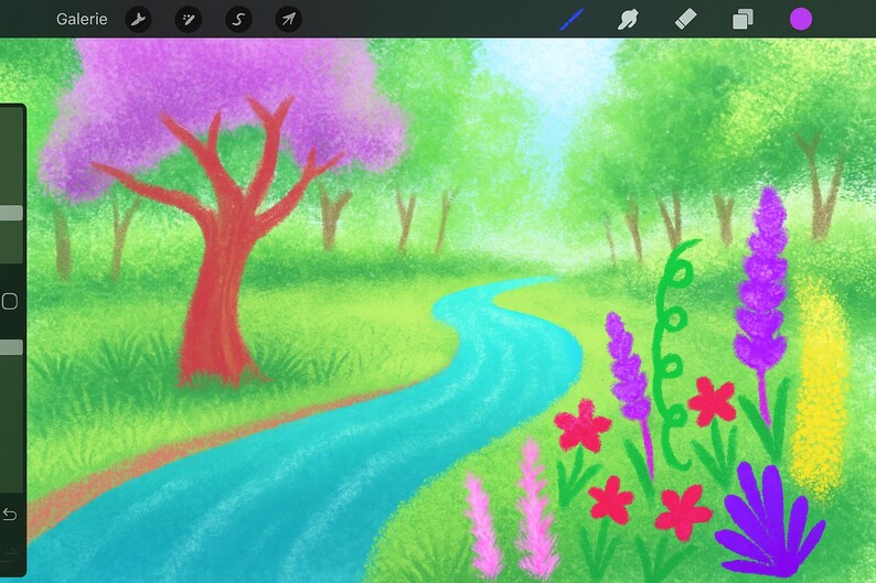 Procreate Oil Pastel Brushes, Procreate Chalk Brush Set, Procreate ...