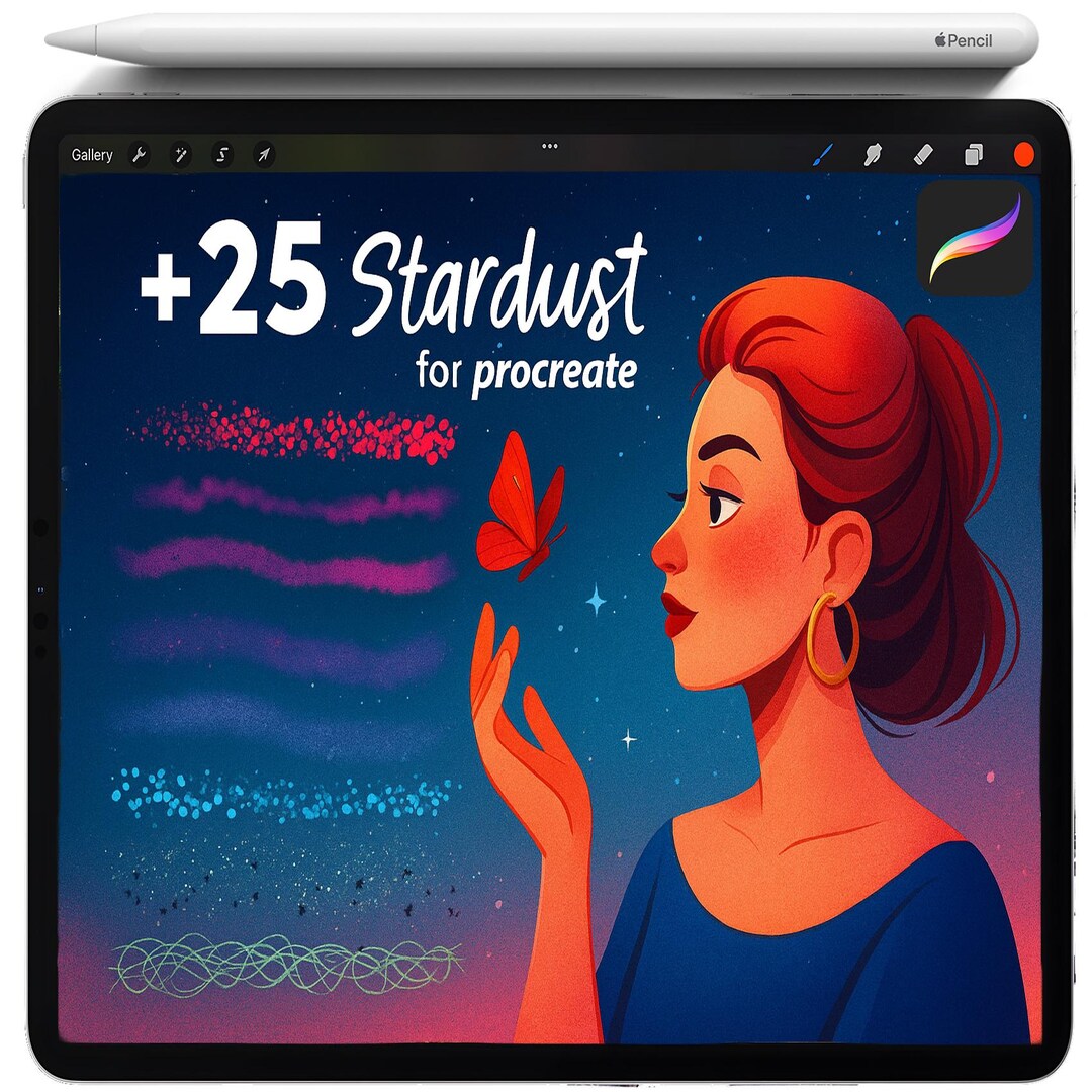 Procreate Splatter, Dust Spray & Particle Brush Set: Paint, Glitter and ...