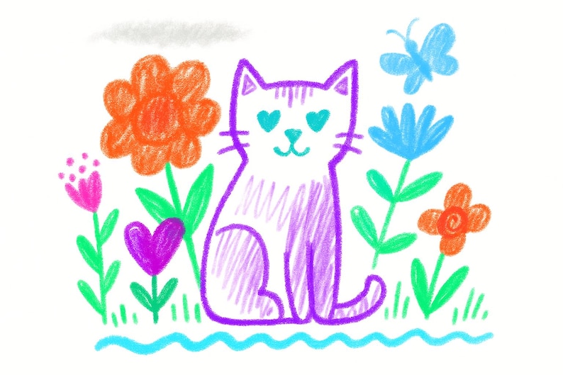 Sketch Texture Brushes for Procreate, Crayon Brush, Chalk Brush ...