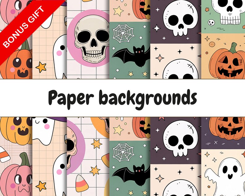Procreate Halloween Spooky Stamps, Horror Ghosts, Witches, Cute ...