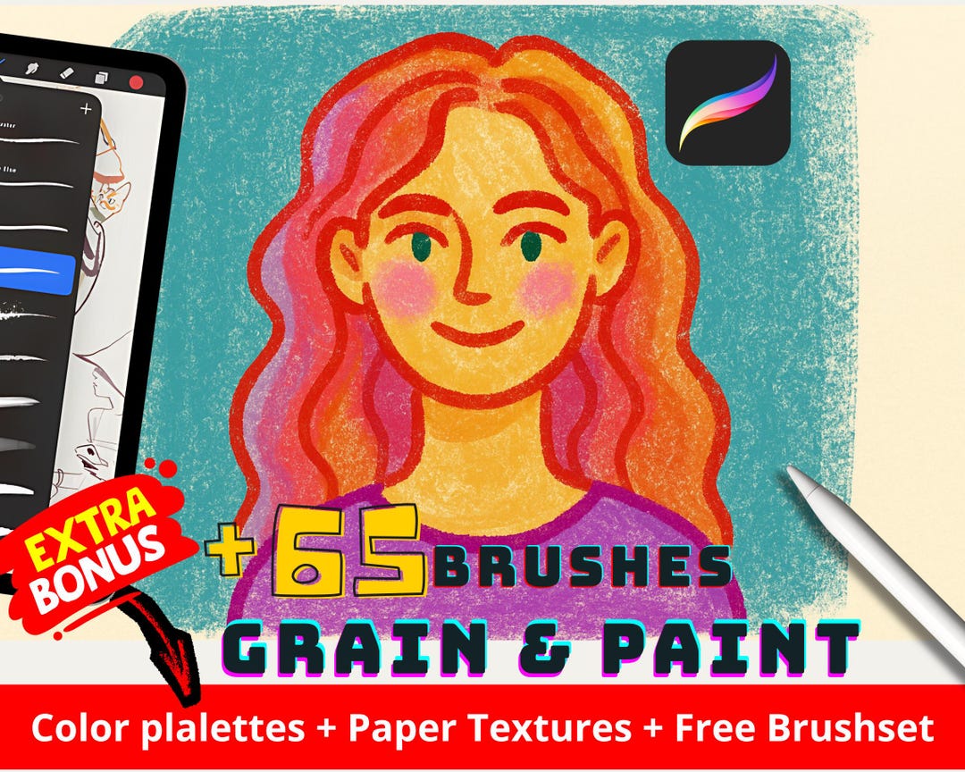 Realistic Procreate Brushes: Watercolor Brush Set, Procreate Gouache ...