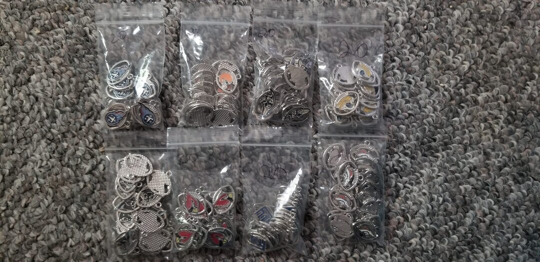 Lot 380 Football Team Charms - Etsy
