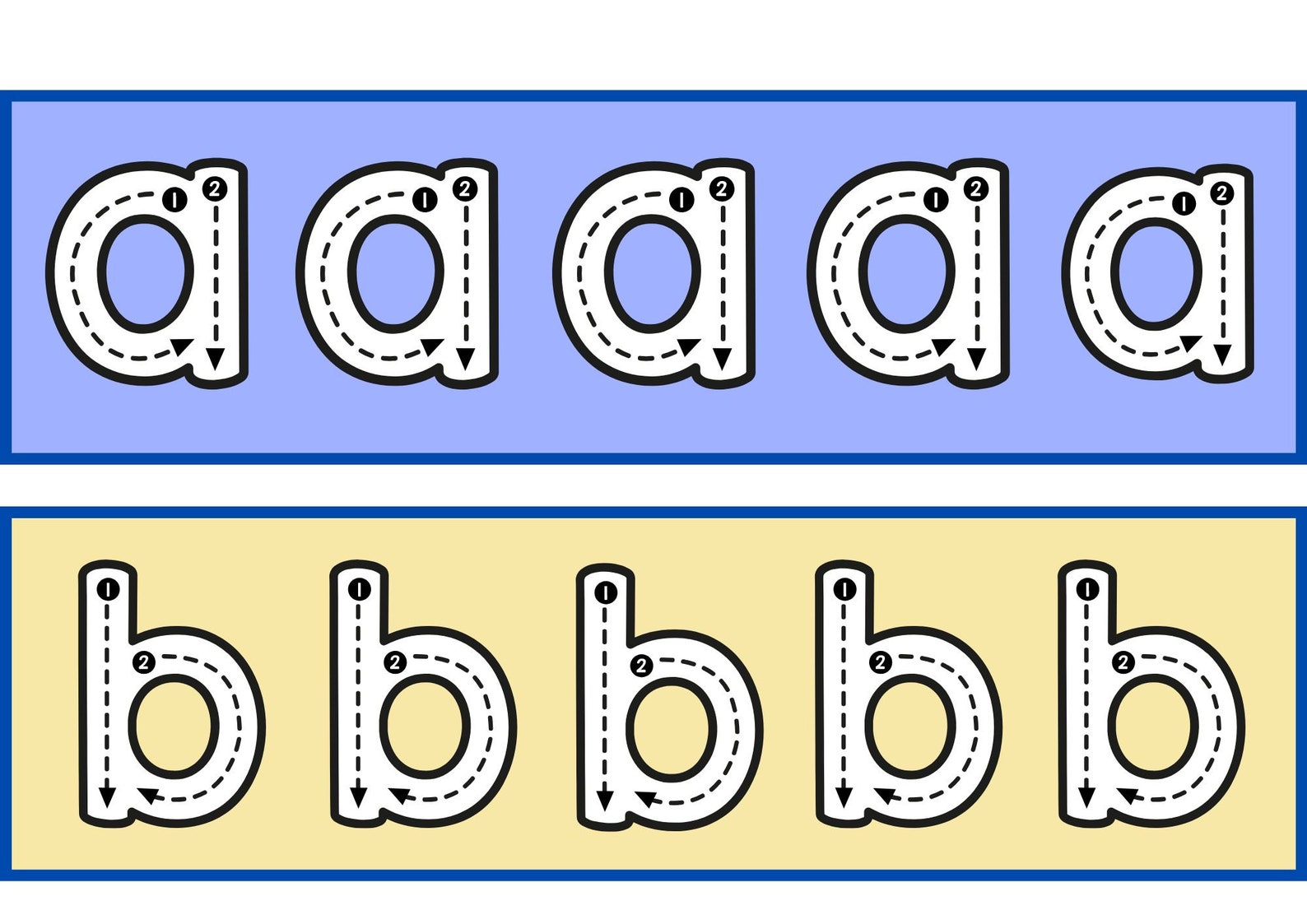 Alphabet Writing & Tracing Exercise Worksheets - Etsy