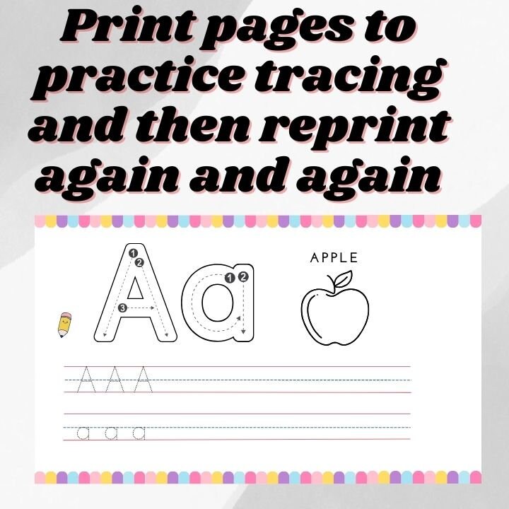 Alphabet Writing & Tracing Practice Workbook - Etsy