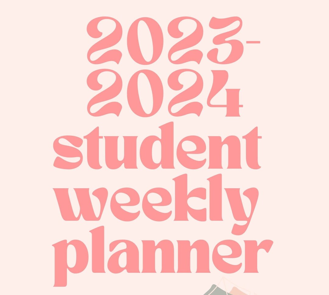 2023-2024 School Year STUDENT SUCCESS PLANNER - Etsy