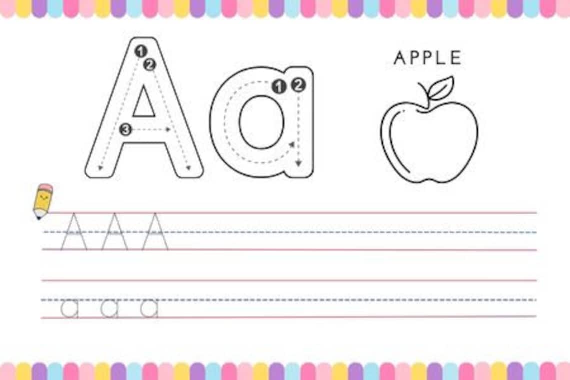 Alphabet Writing & Tracing Practice Workbook - Etsy