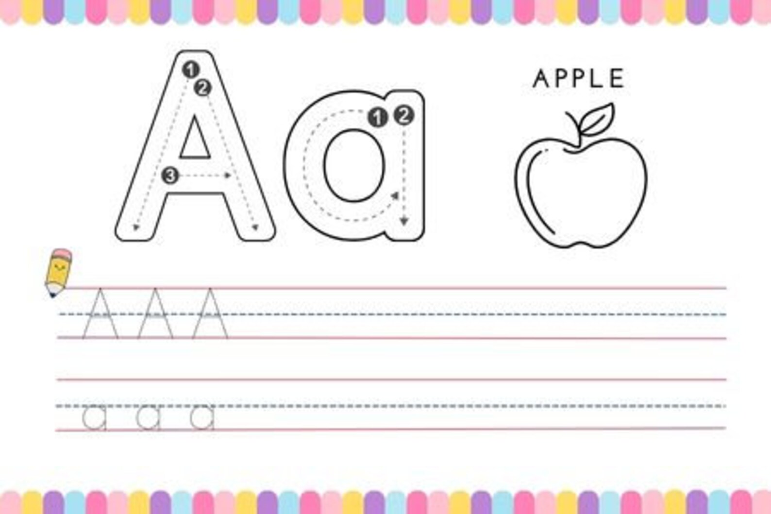 Alphabet Writing & Tracing Practice Workbook - Etsy