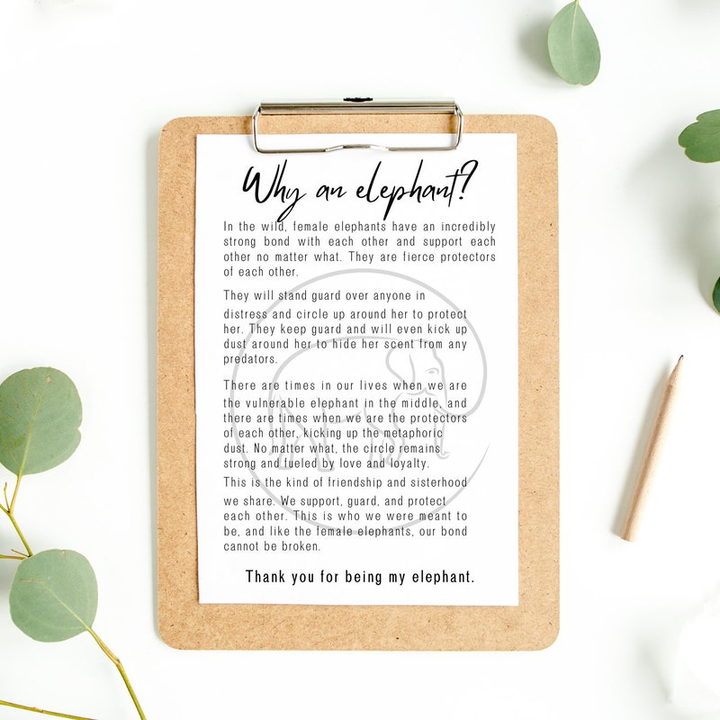 Elephant Lists Adults List - Etsy Canada