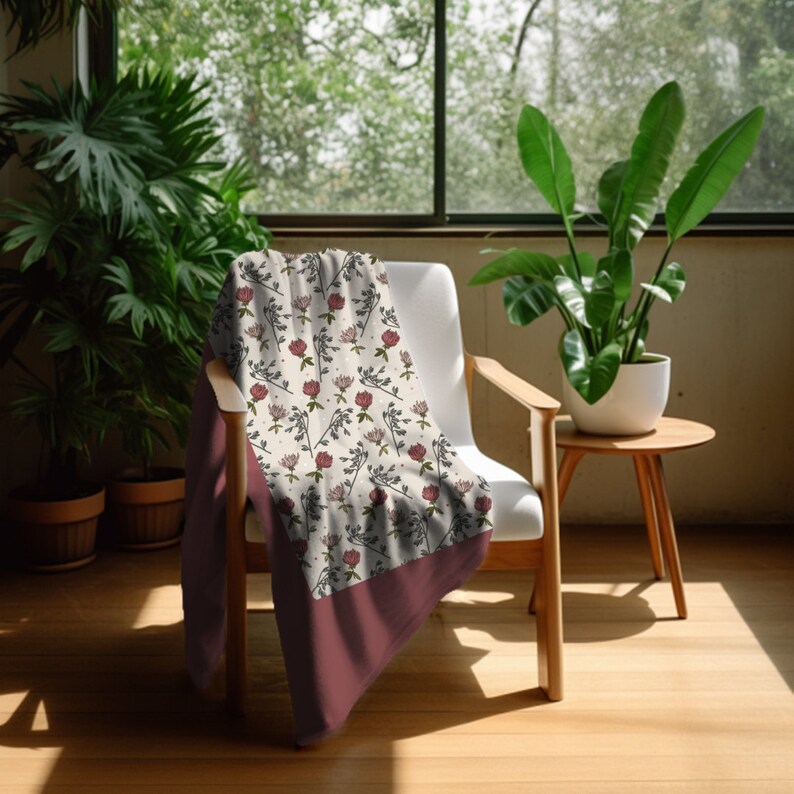 Roses Pattern Blanket, Coquette Room Decor, Girly Valentines Gift ...