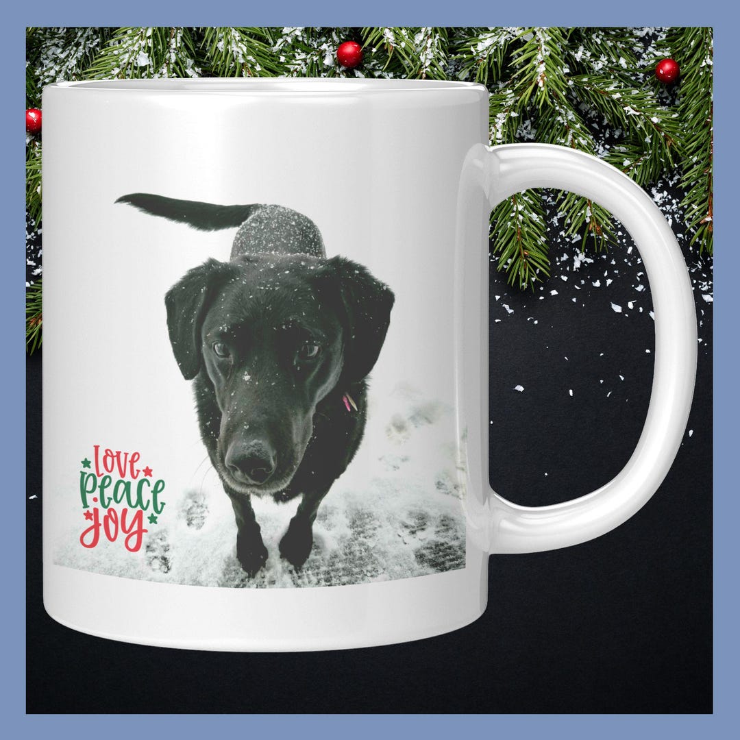 Dog Christmas Mug Winter Dog Mug Holiday Gift Dog Lover Holiday Gift ...