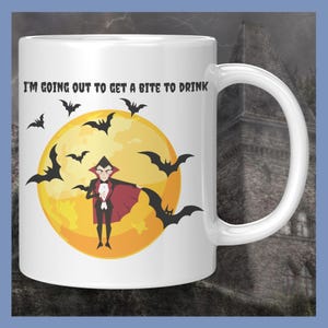 Vampire Coffee Mug Design Idea Gift Shop Halloween Decor Dracula Theme ...