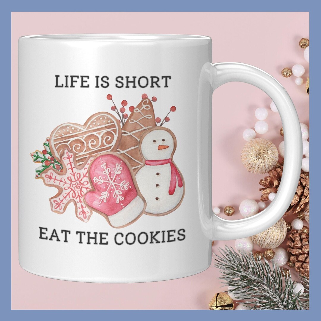 Gingerbread Coffee Mug Design Pattern Holiday Theme Kitchen Decor ...