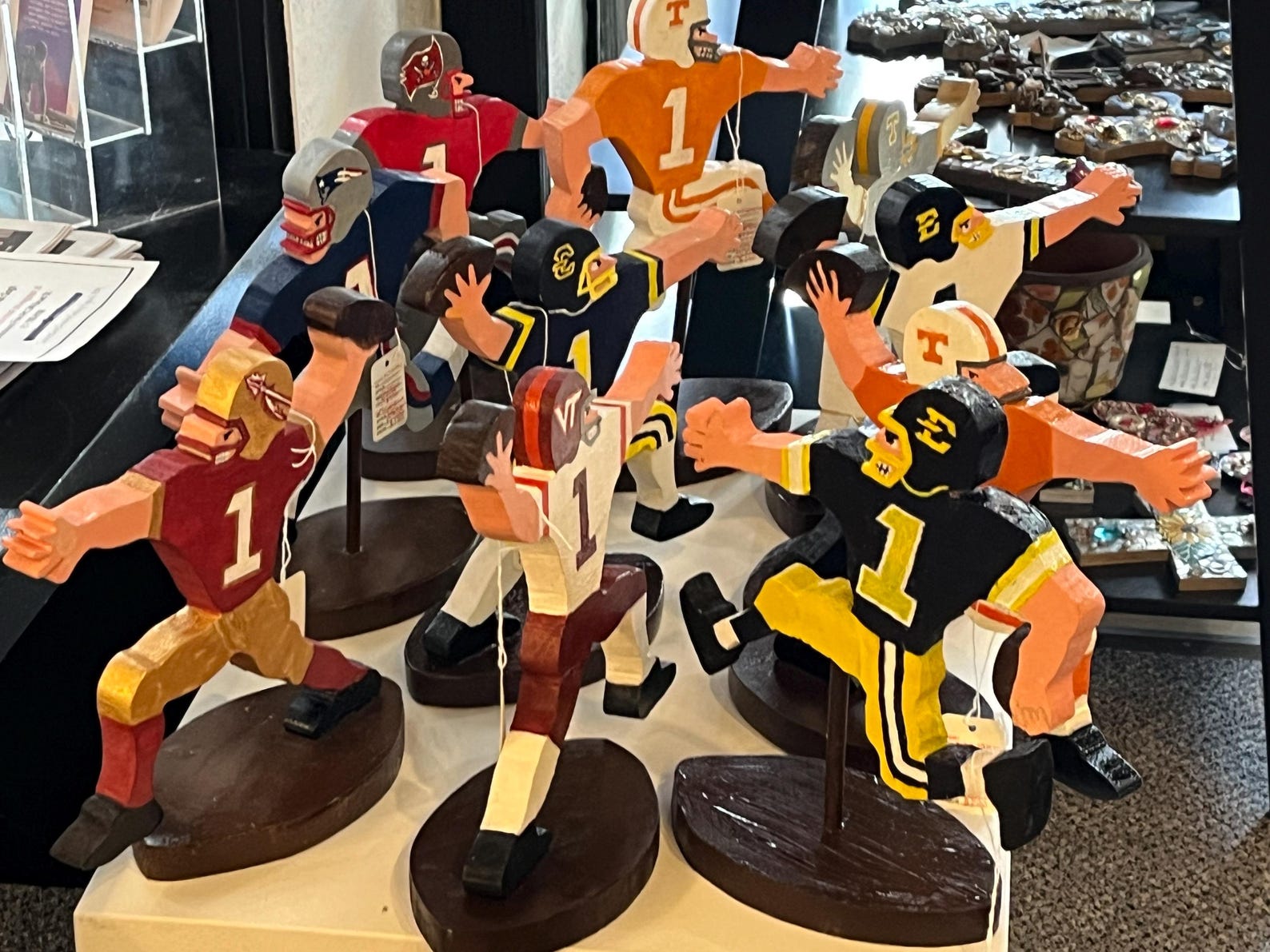 New England Patriots Running Back Statue, Handmade and Hand Painted for ...