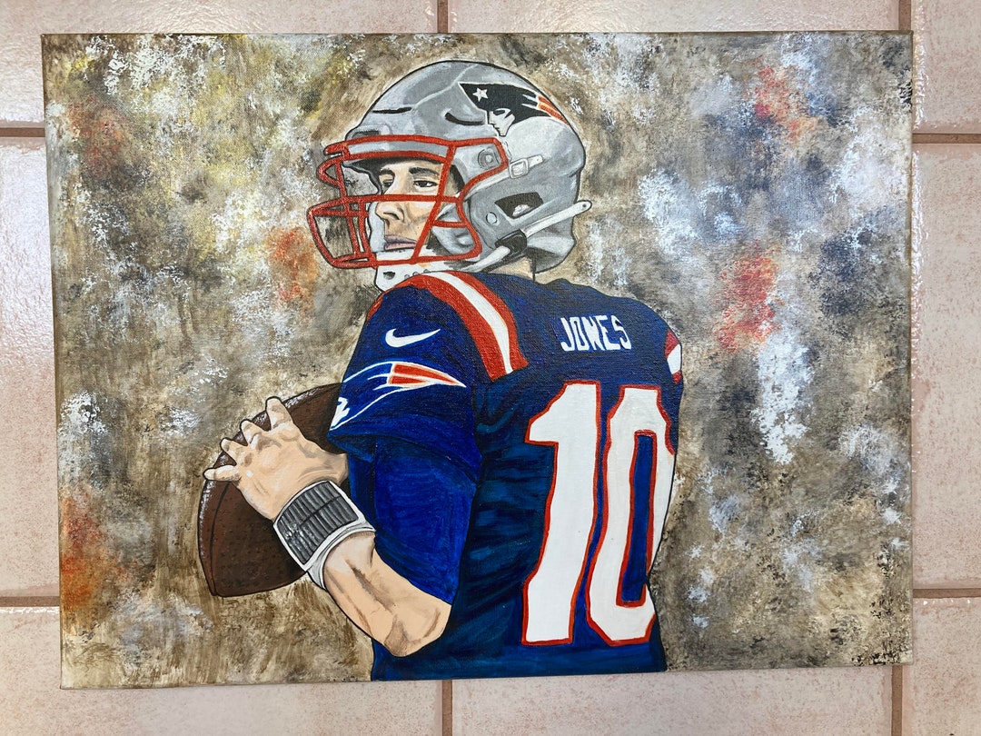 Sports Original Acrylic Boston Football (18"x22") - Etsy