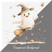 Watercolor Ghost Clipart Set – 40 Cute Halloween Pngs, Transparent ...