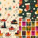 Retro Christmas Digital Paper Pack | 20 Seamless Wrapping Paper Designs ...