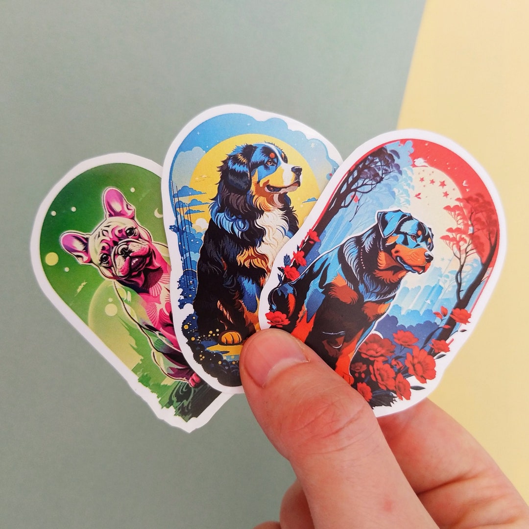 Chonk Dogs Stickers | French Bulldog | Bernese Mountain Dog ...