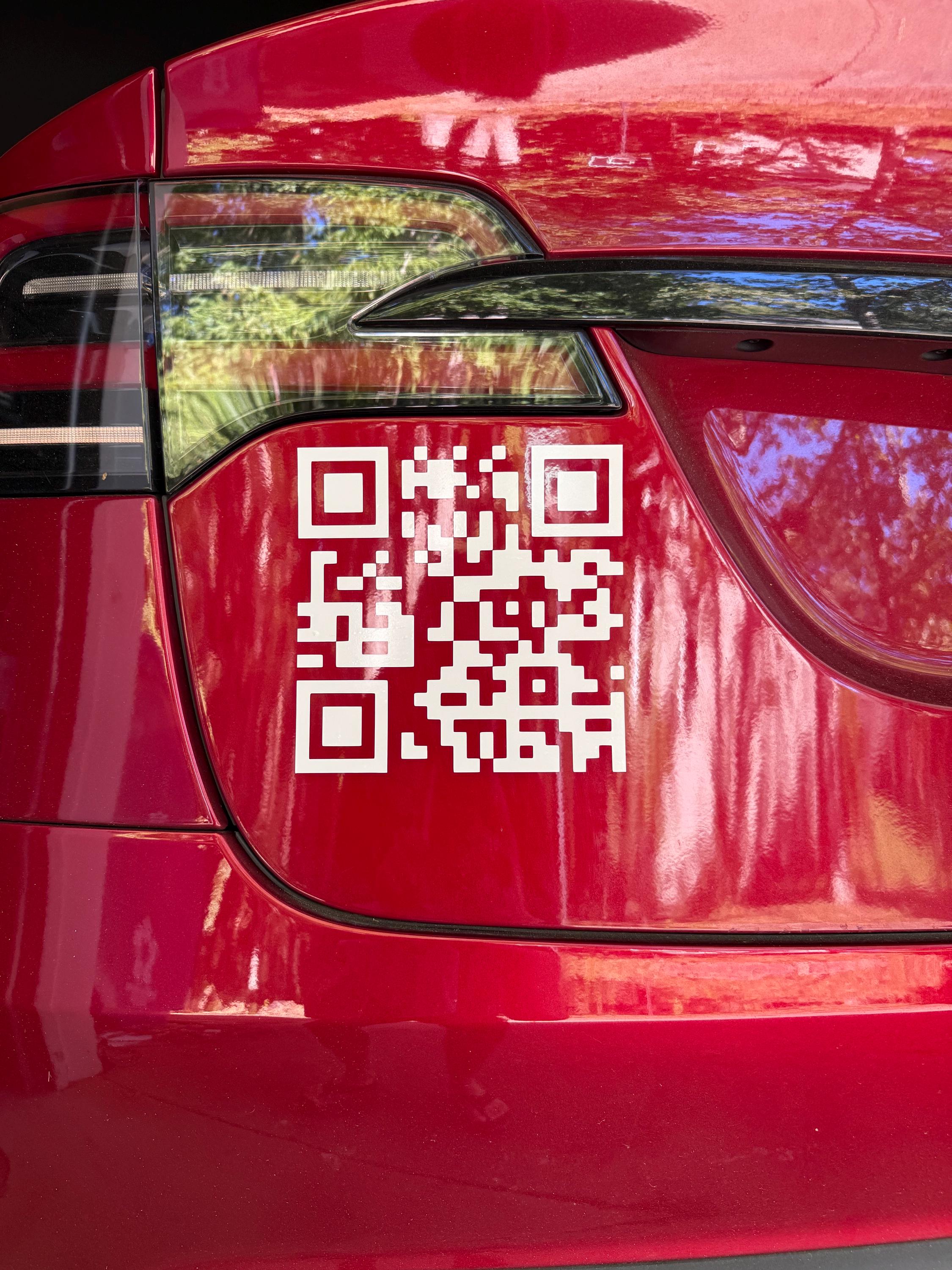 Custom QR Code Vinyl Decal: Square Personalized Car or Wall Art - Etsy