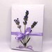 Pressed Flower Lavender Cards - Etsy